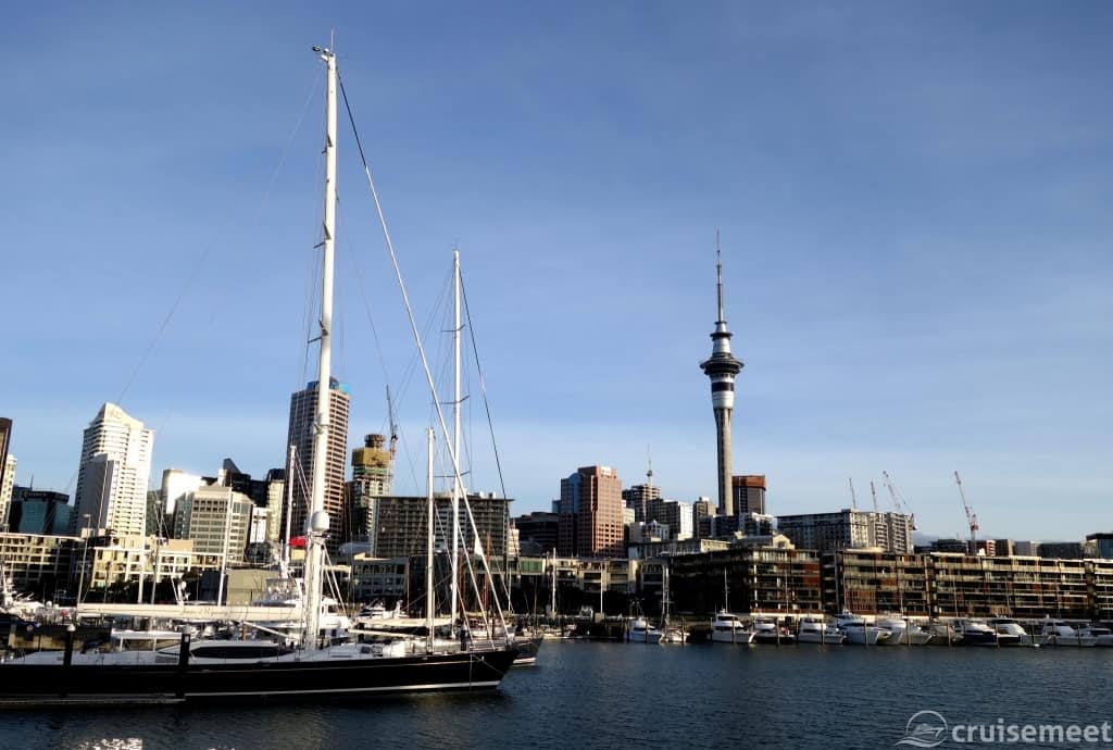 Queen Victoria visits the Port of Auckland during her Cunard World ...